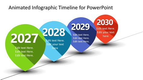 Animated Infographic Timeline For PowerPoint