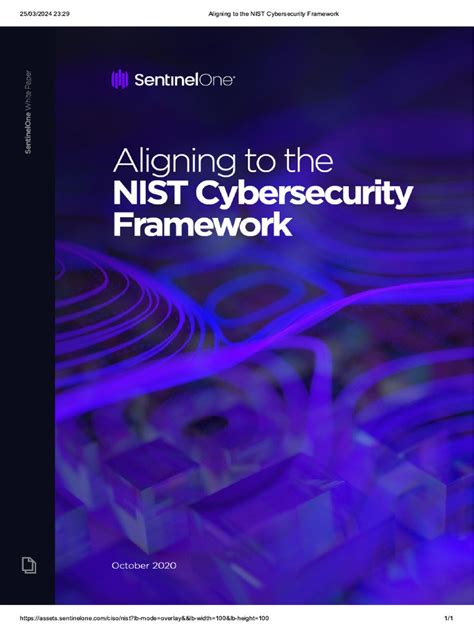 Aligning To The Nist Cybersecurity Framework Pdf