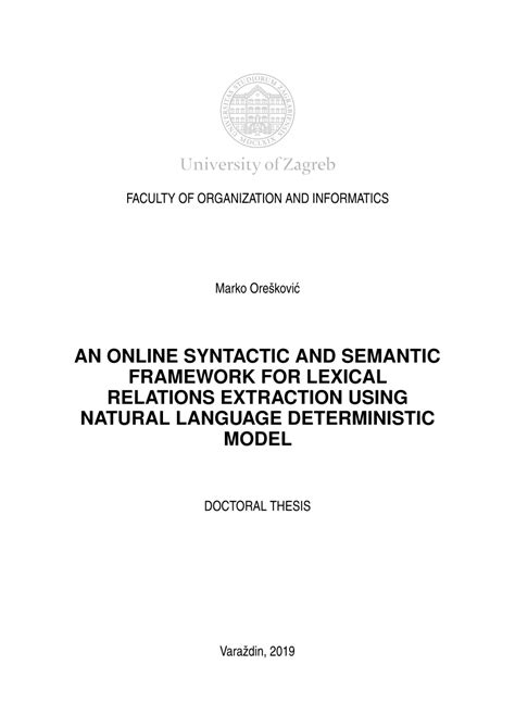 pdf an online syntactic and semantic framework for lexical relations