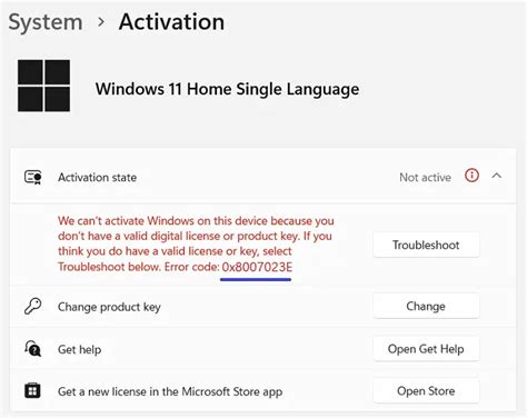 How To Solve Windows Activation Error 0x8007023e