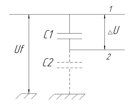 Structural Diagram Of A Capacitive Voltage Divider Download