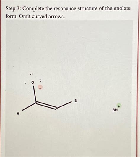 [solved] A Mation Of The Keto Form Of An Enolate Ion Via A