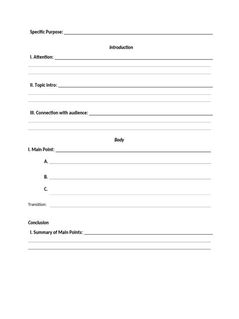 For Speech Class Pdf