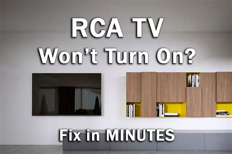 RCA TV Won T Turn On Fix In Minutes