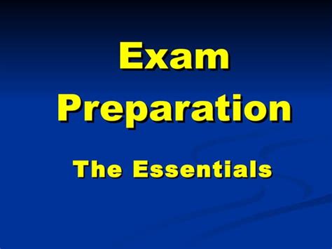 Exam Preparation Year 11 Ppt Exam Preparation Year 11 Ppt