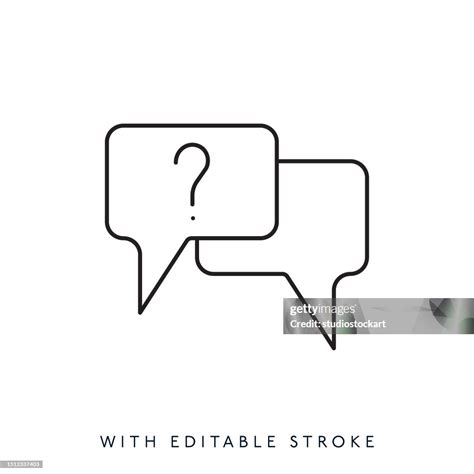Speech Bubble Icon With Editable Stroke High Res Vector Graphic Getty