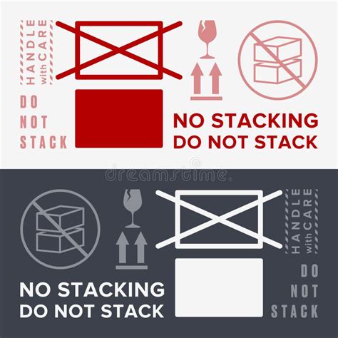 Do Not Stack Packaging Symbol Sign And Label Indicating That Items Should Not Be Stacked To