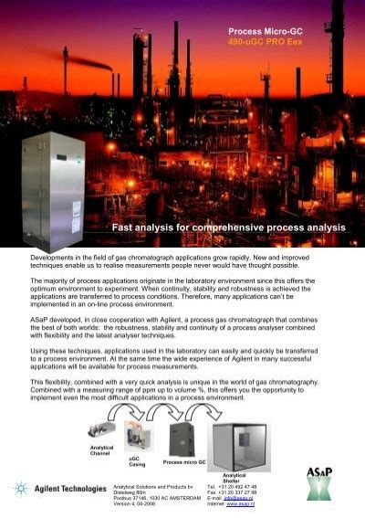 ASaP Agilent 490 Micro GC PRO ATEX Ex Zone 1 PDF Analytical