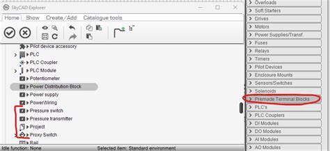 how do i create a new folder inside the stock symbols library skycad