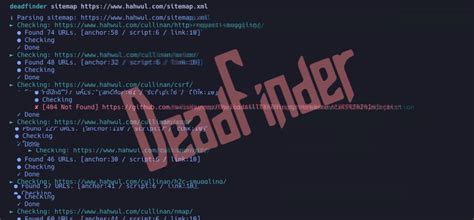 Github Hahwul Deadfinder 🏴‍☠️ Find Dead Links Broken Links