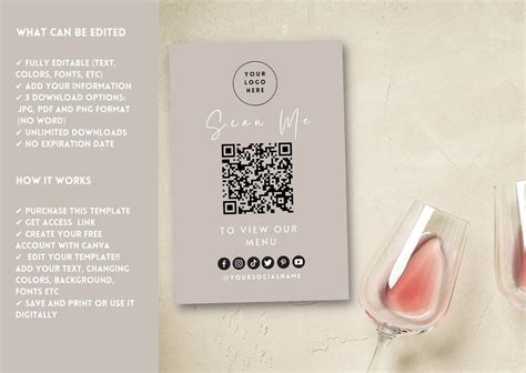 Scan To View Our Menu Sign Menu Qr Code Sign Modern Menu Qr Code