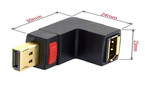 Купить Угловой адаптер DisplayPort DP M/F UHD 4K ВЕРХНИЙ: отзывы, фото ...