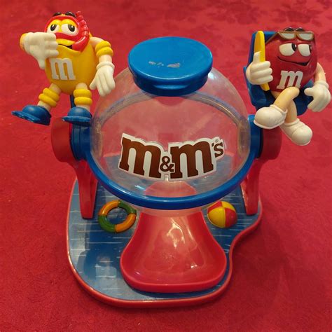 Vintage Red Mandm Candy Dispenser Etsy