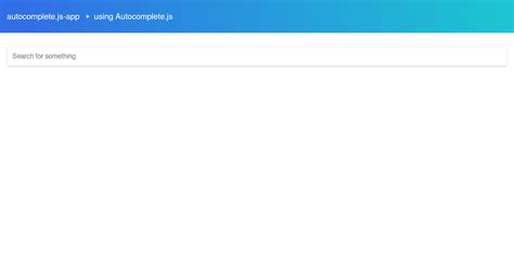 Autocomplete Js App Codesandbox