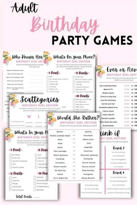 Quarantine Birthday Games Adult Birthday Party Games Adult Birthday