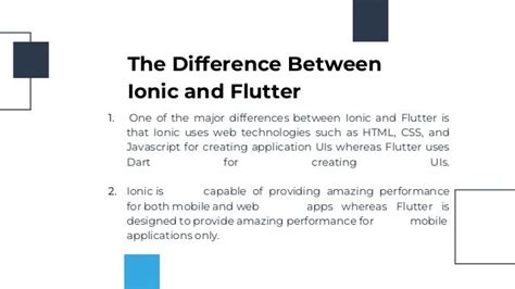 Ionic Vs Flutter Ppt