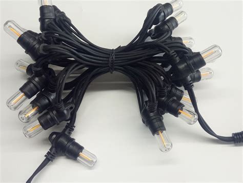 5m String Light With E14 Filament Bulb Commercial Outdoor Connectable Led Light Chain Warm White