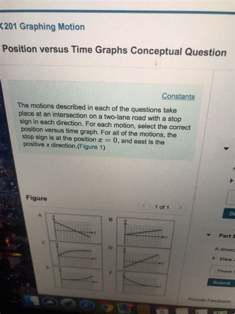 solved 201 graphing motion position versus time graphs