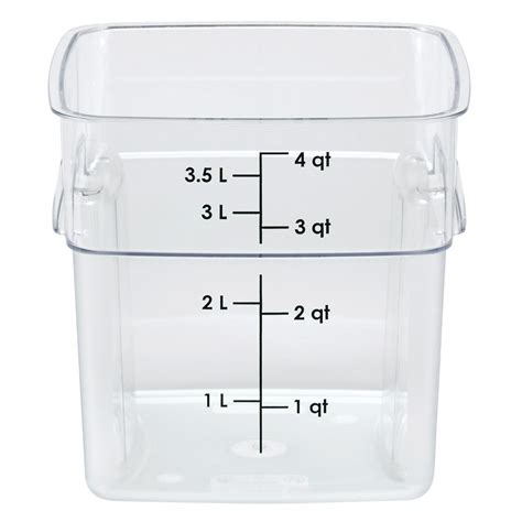 Cambro Camsquares® Freshpro Series Food Storage Container 4 Qt 7 12