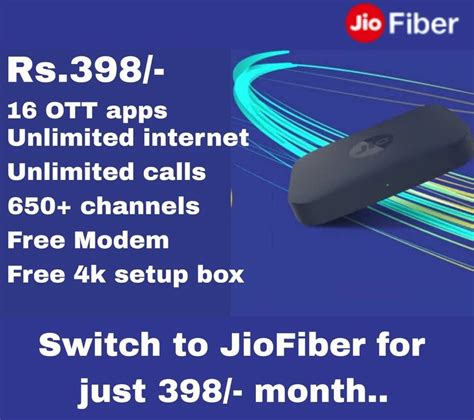 Jio Fiber Broadband At Month In Ernakulam Id