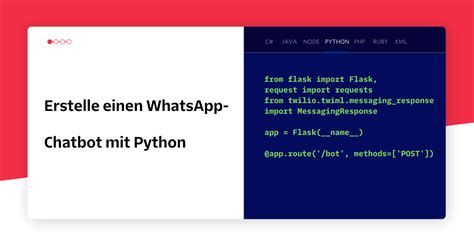 Erstelle Einen Whatsapp Chatbot Mit Python Twilio