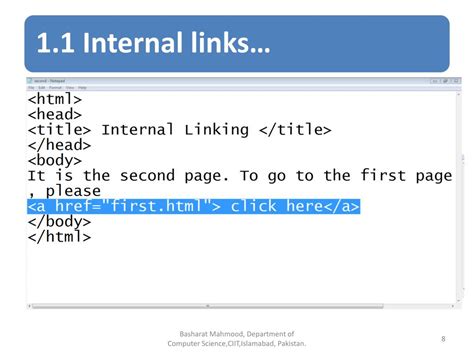 Ppt What Is Html Basic Structure Of Html Page Body Tag Attributes