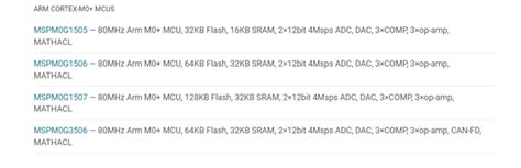 MSPM G Will MSP FET Work With MSPM G Arm Based