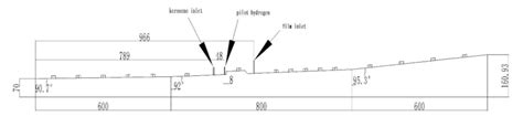 Schematic Of The Model Combustor All Length Dimensions Are In Mm The