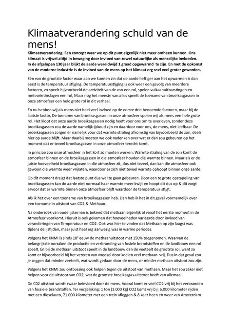Klimaatverandering Betoog Klimaatverandering Schuld Van De Mens Klimaatverandering Een