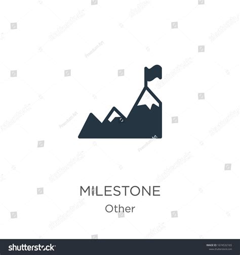 Milestone Icon Vector