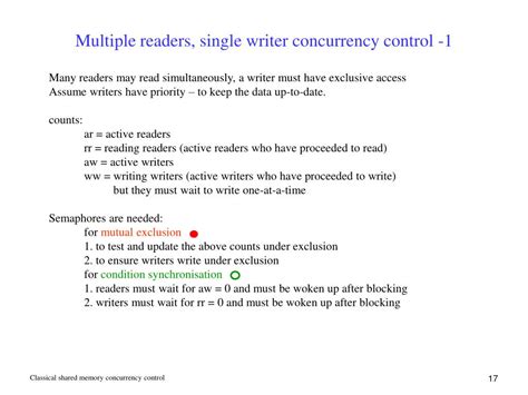 Ppt Classical Concurrency Control Topic Overview 1 In These Lectures