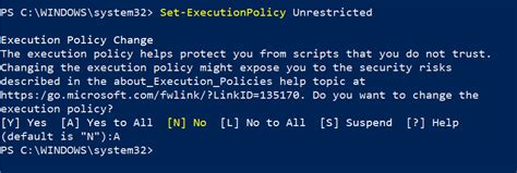 PowerShell El archivo no se puede cargar porque la ejecución de scripts está deshabilitada en