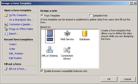 Creating An InfoPath Form