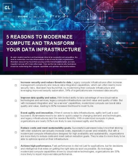 5 Reasons To Modernize Compute And Transform Your Data Infrastructure