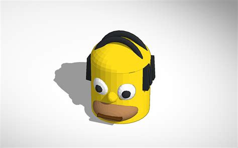 3d Design Homer Simpson 3d Printable Tinkercad