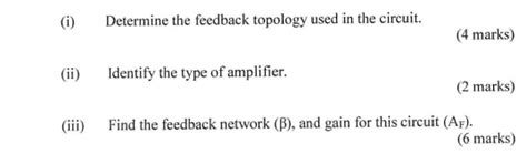 Solved Figure Q2 B Illustrates A Circuit With Feedback
