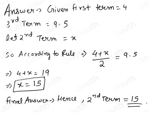 Solved Qb Here Is A Rule For A Sequence After The First Two Terms
