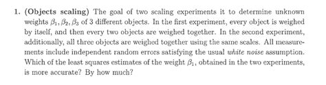 Objects Scaling The Goal Of Two Scaling Chegg