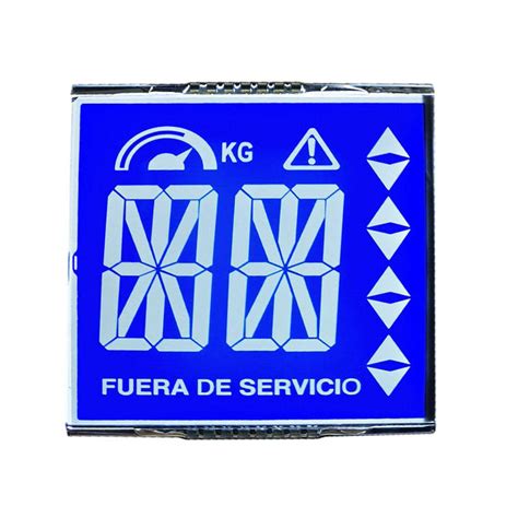 Customize Blue Backlight Elevator Display Screen Segment Lcd Monochrome Stn Type Lift Lcd