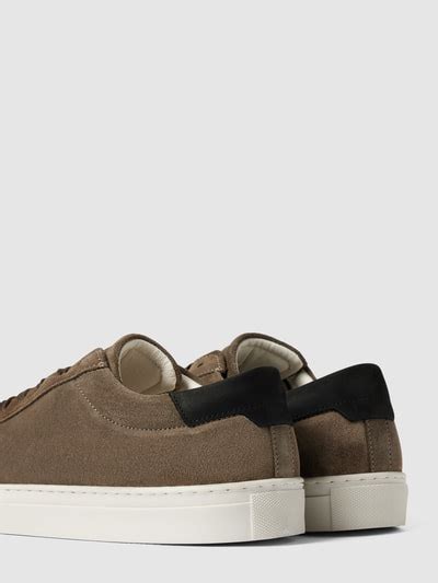 Jack And Jones Sneakers Van Leer Model Corey In Antraciet Online Kopen
