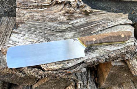 Nakiri Vegetable Knife Maple Selfe Made Knives