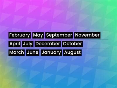 Days And Months Teaching Resources