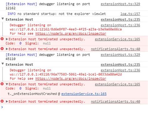 Extension Host Terminated Unexpectedly Issue 65635 Microsoft Vscode GitHub