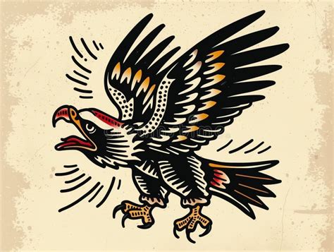 Eagle Tattoo Design American Traditional Style Eagle Tattoo Flash