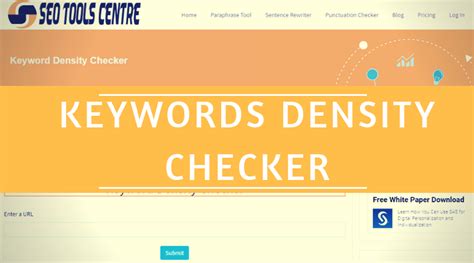 Keyword Density Checker Check Keywords Density Seo Tools Centre