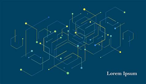 추상 블루 옐로우 육각형 네트워크 이미지 기하학적 해군 배경 과학 기술 의료 개념 건강관리와 의술에 대한 스톡 벡터 아트 및 기타 이미지 건강관리와 의술 고풍스런