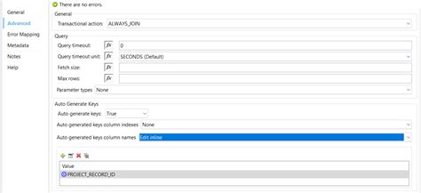 How To Map Auto Generated Key Column In Mulesoft Insert Database