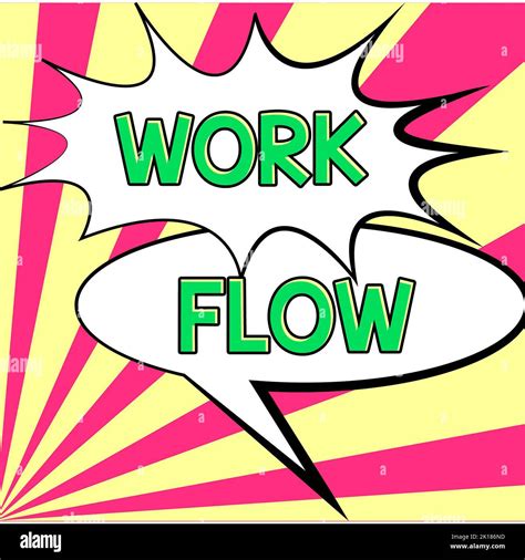 Text Caption Presenting Work Flow Internet Concept Continuity Of A