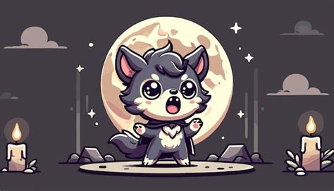 Cute Werewolf Design Vectors And Illustrations For Free Download Freepik