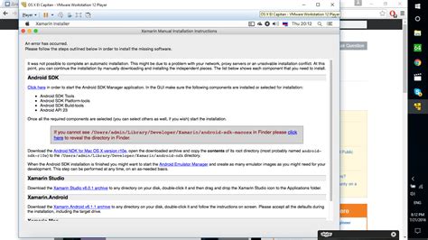 Macos Cant Install Xamarin On Mac Os X Stack Overflow